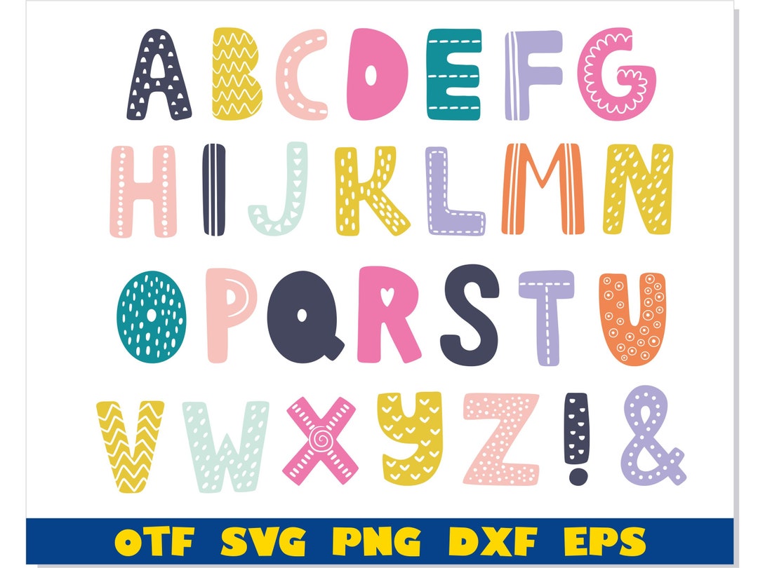 Doodle Letters | Doodle Font OTF, Doodle Font Png, Doodle Font Svg ...