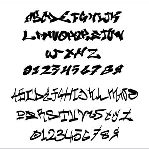 12 Graffiti Fonts TTF - Graffiti Font Bundle, Graffiti Letters, Script ...