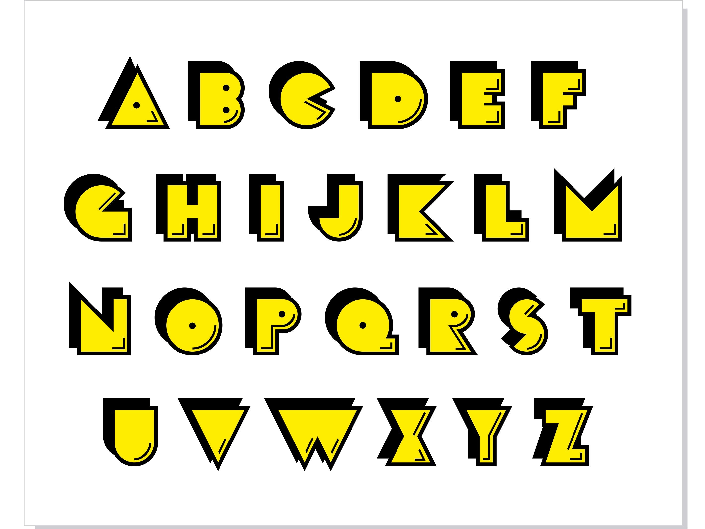 Arcade Game Font SVG Cricut Layered, Arcade Game Png, Game Font Svg ...