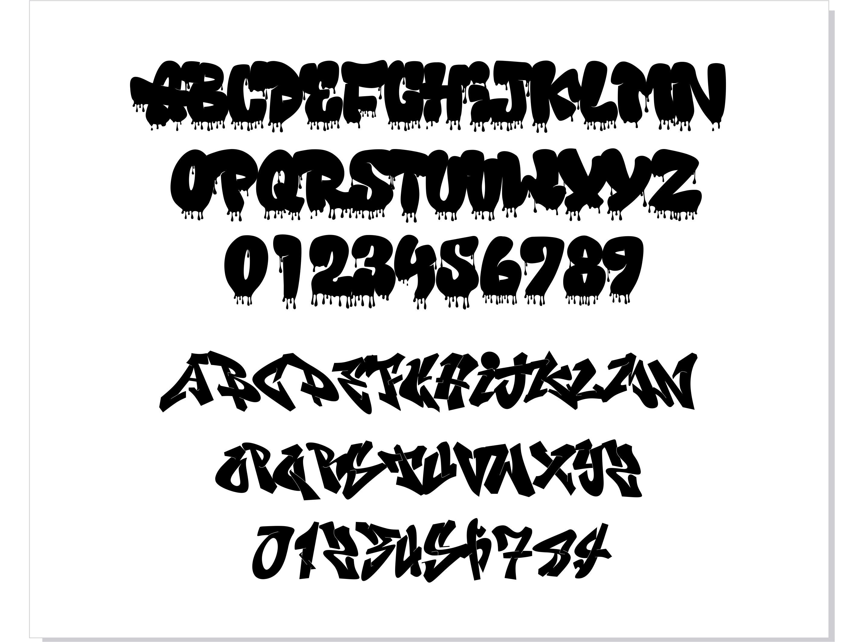 25 Graffiti Fonts TTF - Graffiti Font Bundle, Graffiti Letters, Urban ...