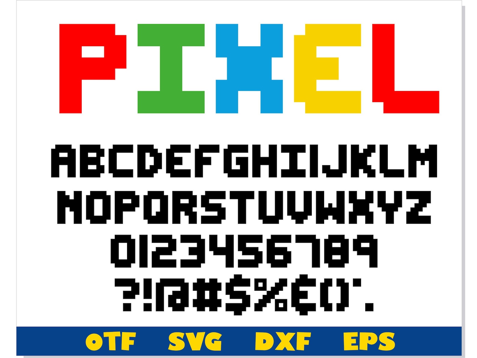 Pixel Font Svg Pixel Font Ttf Pixel Font Otf Arcade Game - Etsy