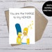 Marge and Homer Simpson Love Card, TV Show Valentines Day Card, DIGITAL ...