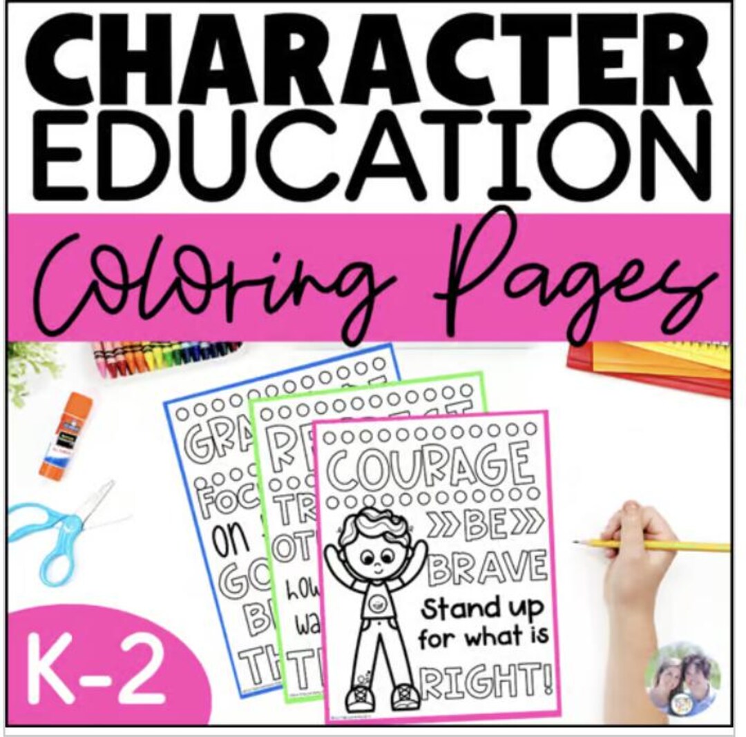 Character Education Color Sheets- Social Emotional Learning Coloring ...