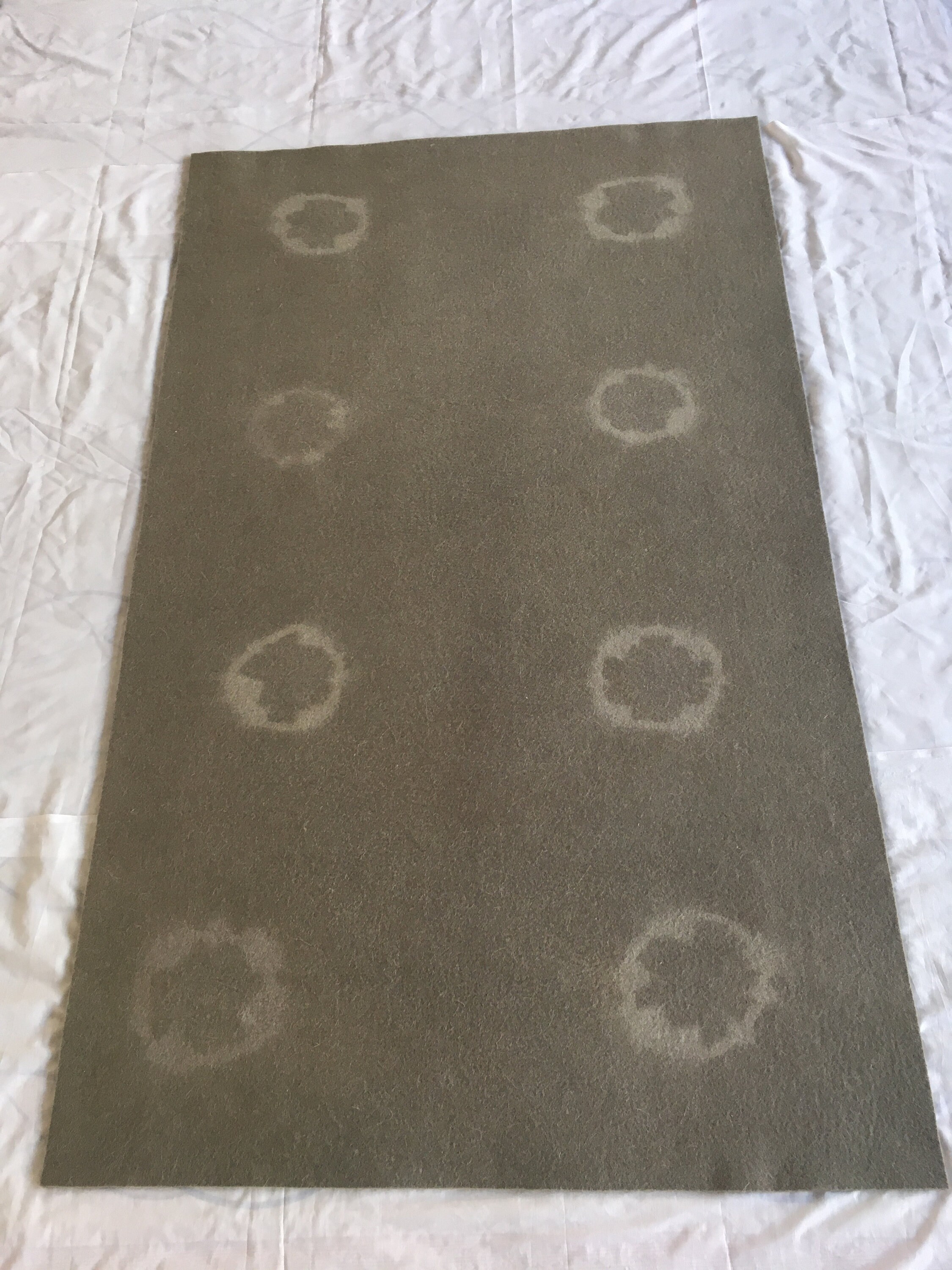 WOOLTEX Handmade 100% Grey Wool Felt Rug, Felt Pad, Rug Pad, Premium ...