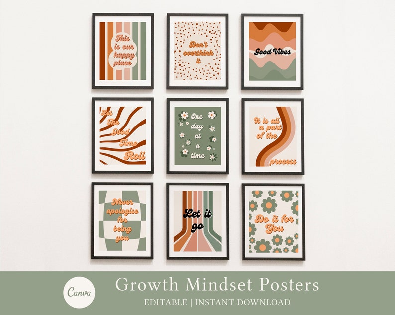 Growth Mindset Classroom Editable Posters, Classroom Printable Posters ...