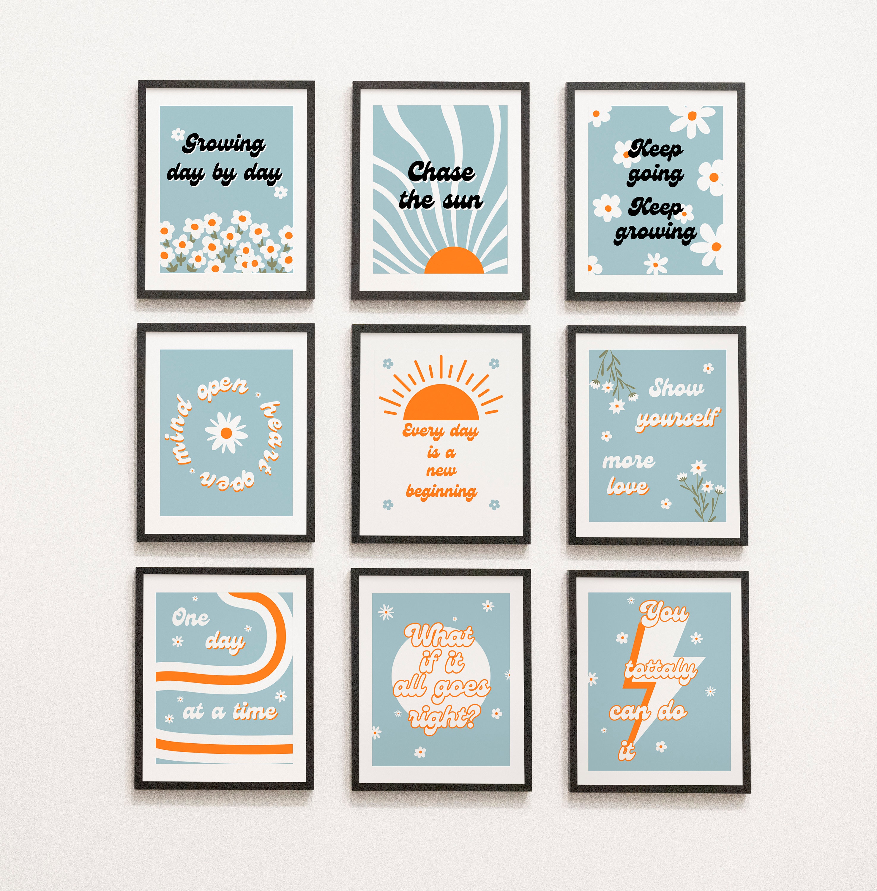 Growth Mindset Classroom Posters 9 Classroom Printable - Etsy