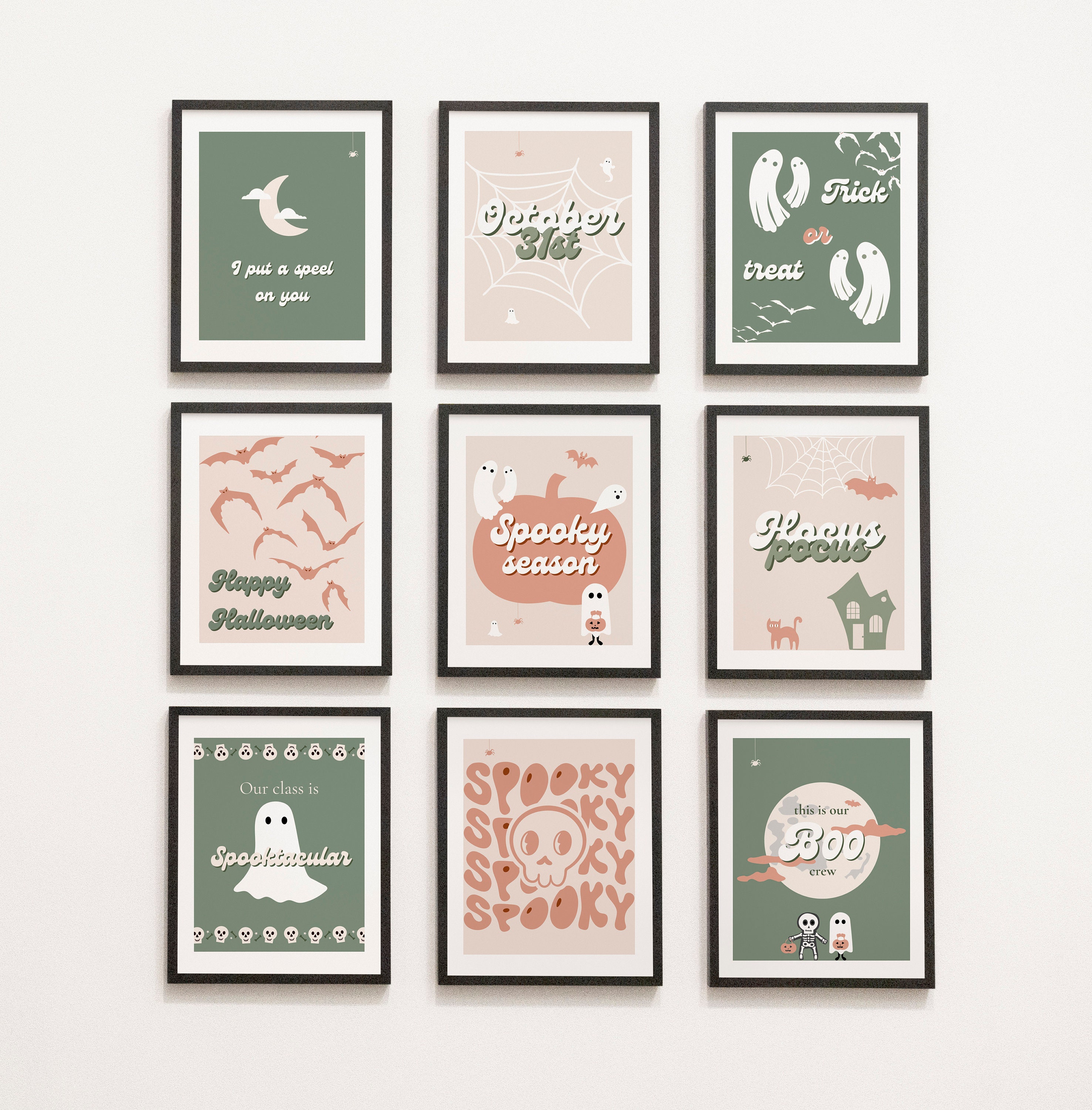 Halloween Classroom Editable Posters 8x10, 9 Halloween Classroom ...