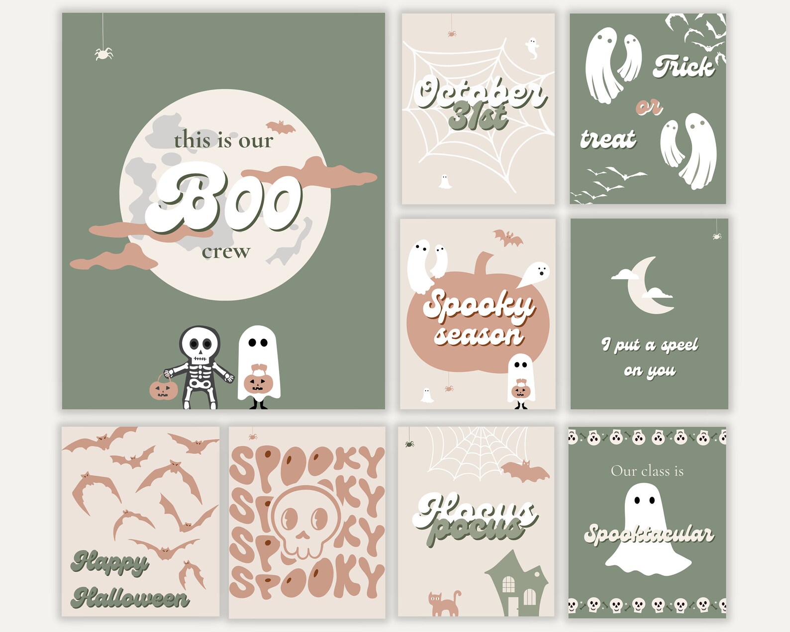 Halloween Classroom Editable Posters 8x10, 9 Halloween Classroom ...