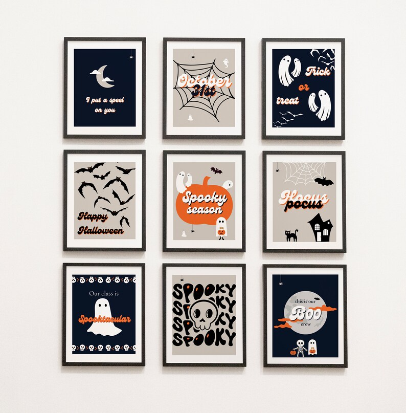 Halloween Classroom Editable Posters, 9 Classroom Halloween Printable ...