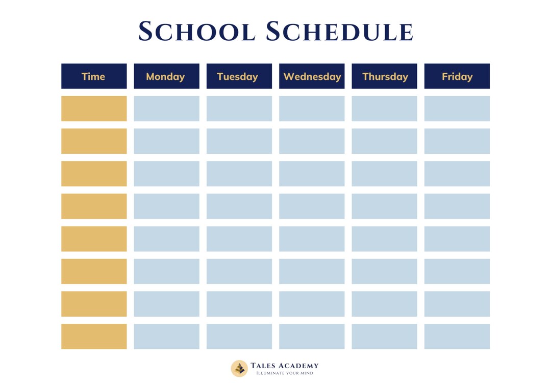 Weekly School Schedule ⧋ Weekly Planner ⧋ Printable & Digital Plan ...