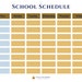 Weekly School Schedule ⧋ Weekly Planner ⧋ Printable & Digital Plan ...