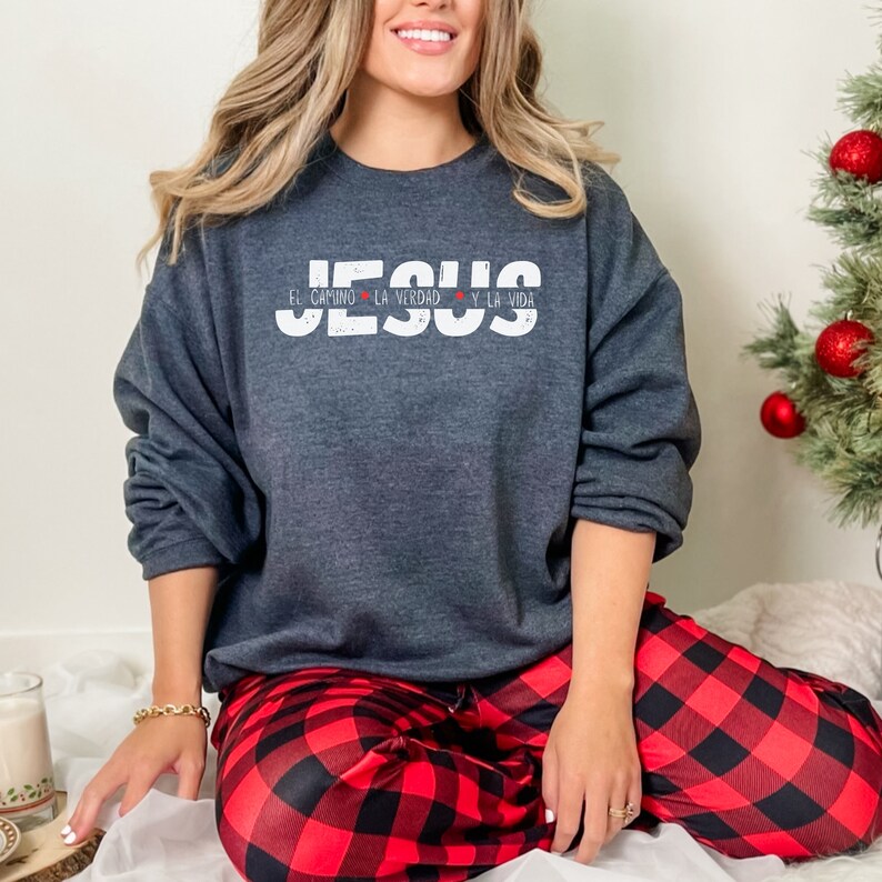 Christian Sweatshirt Spanish Bible Verse Shirt Frases Biblica Spanish ...