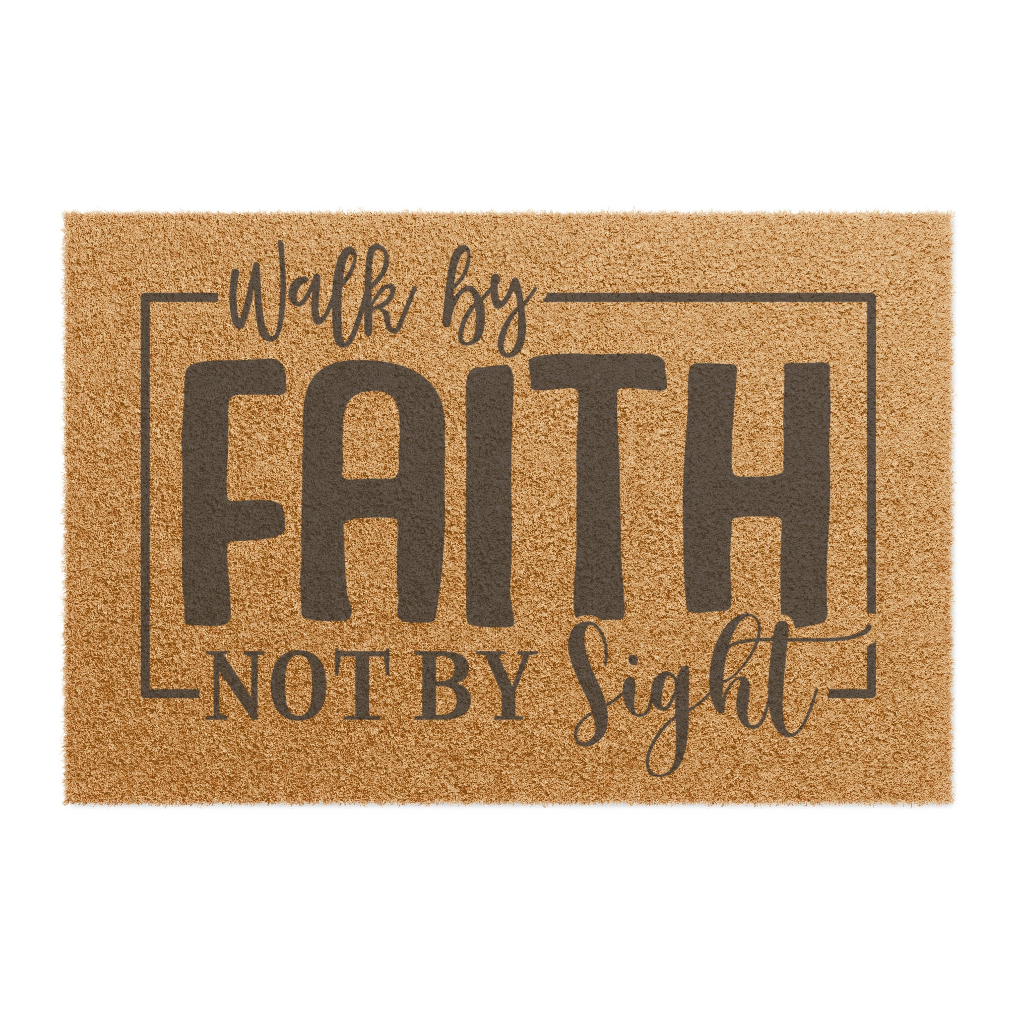 Walk by Faith Doormat Bible Verse Gifts Doormat Home Decor Christian ...