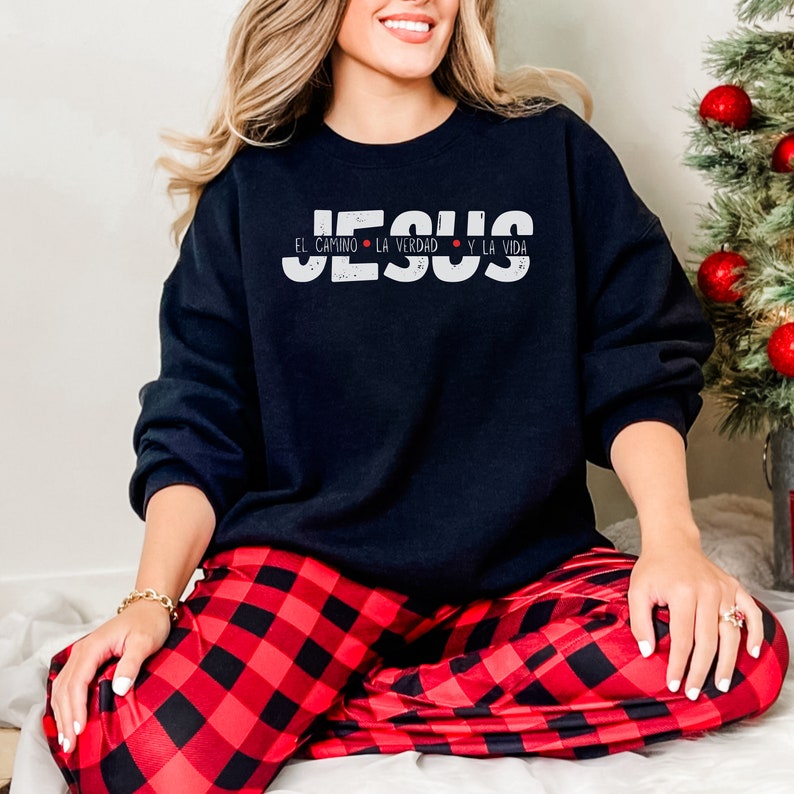 Christian Sweatshirt Spanish Bible Verse Shirt Frases Biblica Spanish ...