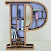 Custom Bookshelf Letter, Initial, Decor - Etsy