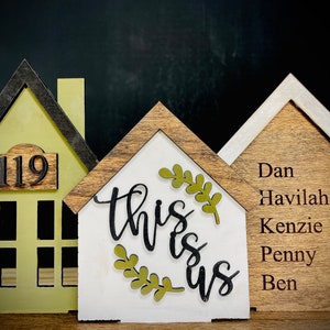 Personalized Houses - Custom Handmade to Order, Wood Crafted Home Decor ...