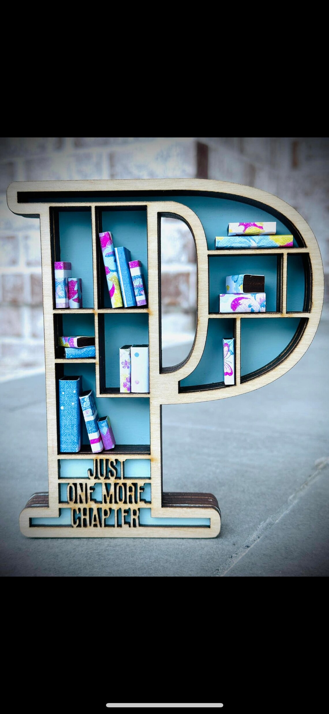 Custom Bookshelf Letter, Initial, Decor - Etsy