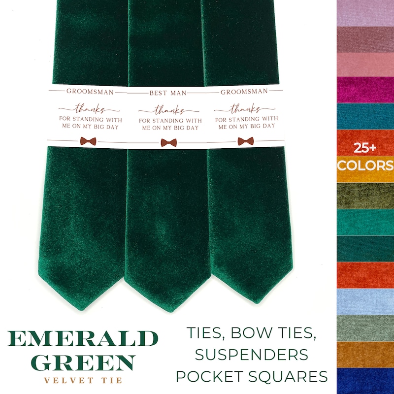Emerald Green Tie - Etsy