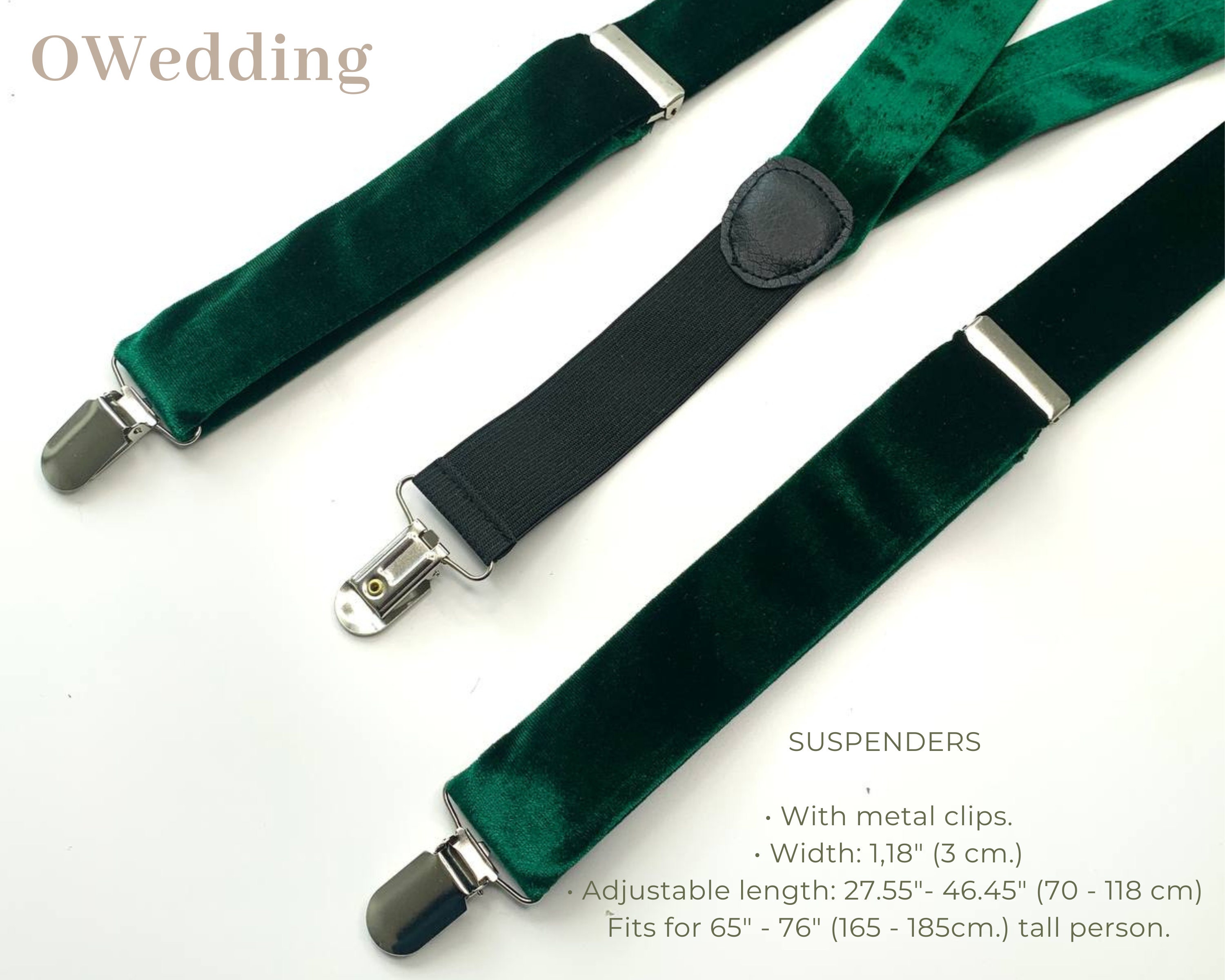 Burnt Orange Suspenders Copper Suspenders Marigold Light Beige Velvet ...