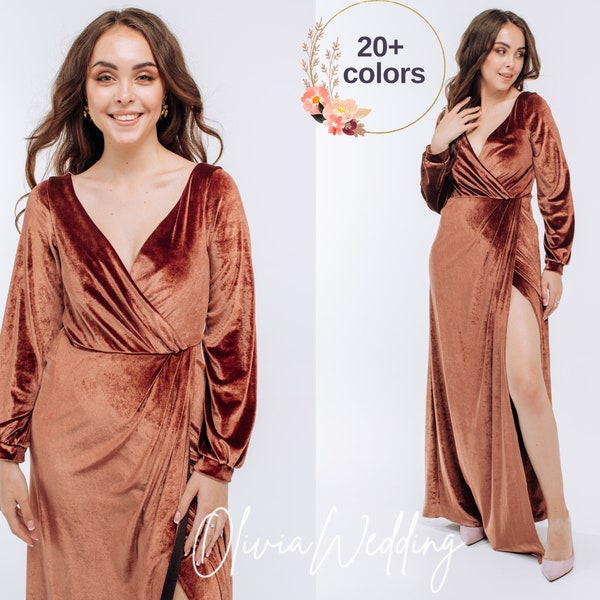 Copper Velvet Dress - Etsy Canada