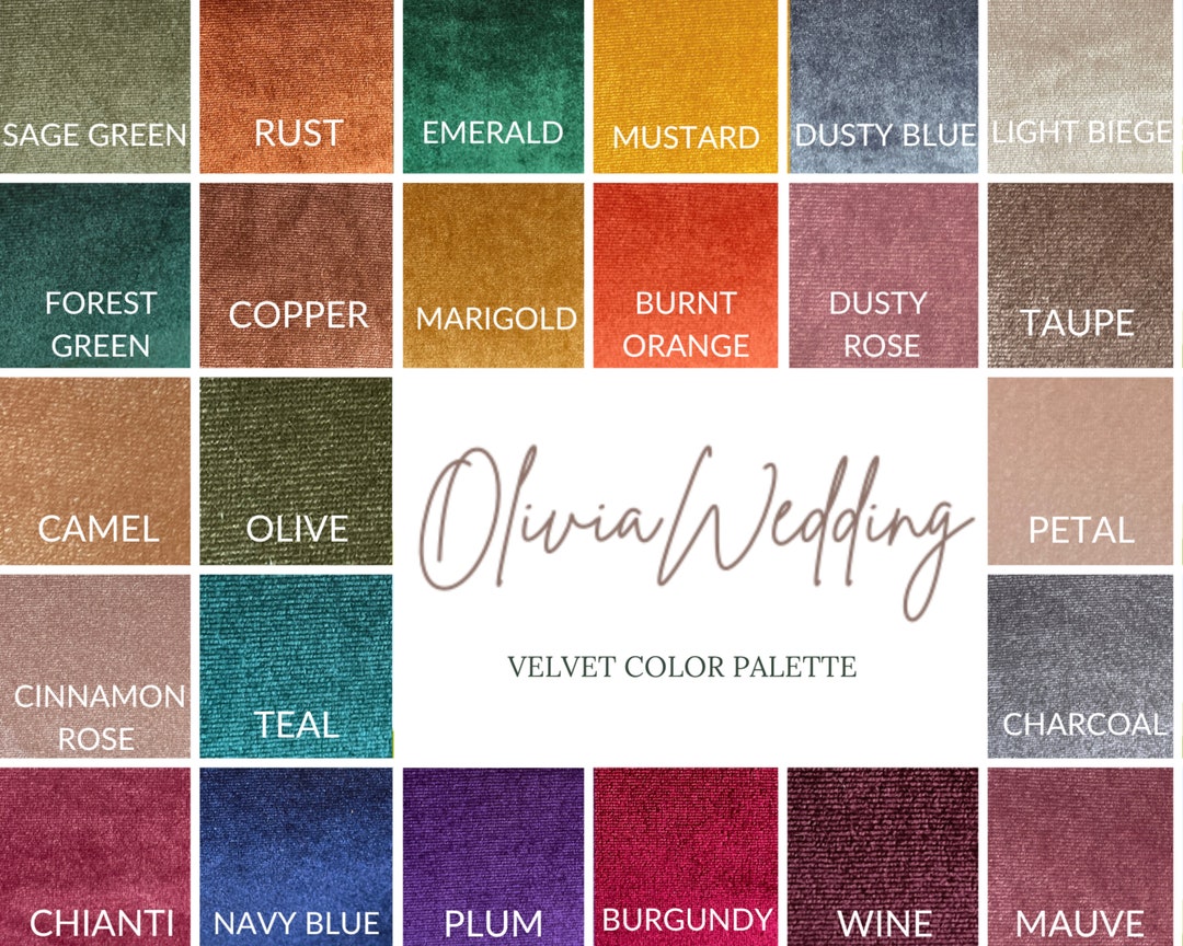 VELVET SWATCH Velvet Fabric Sample Fabric Sample of Stretch Velvet ...