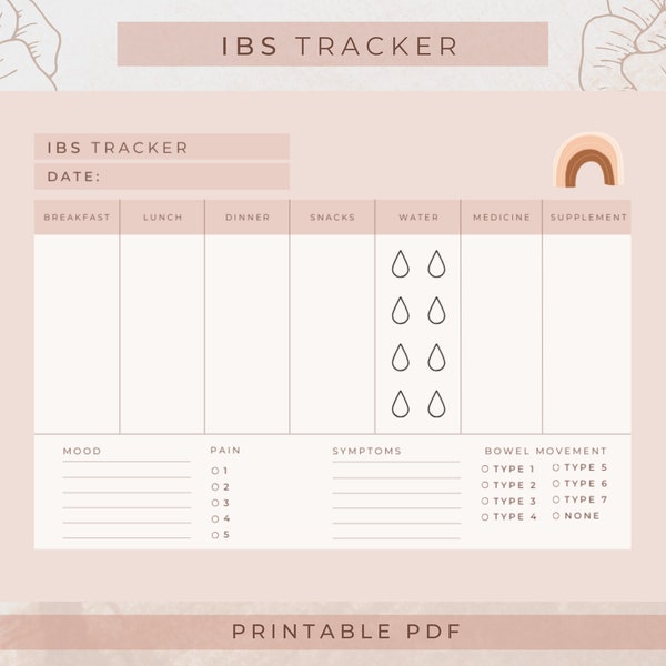 Ibs Tracker Printable - Etsy