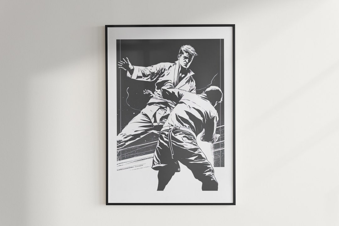 Judo BJJ MMA Poster Wall Art Printable Download - Etsy