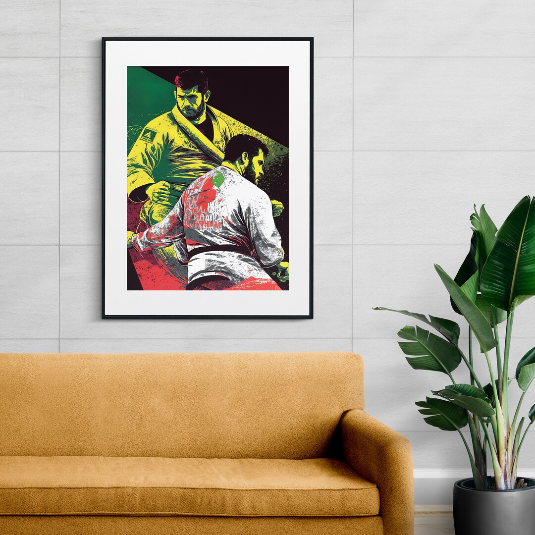 BJJ Brazillian Jiu Jitsu MMA Poster Wall Art Printable Download - Etsy