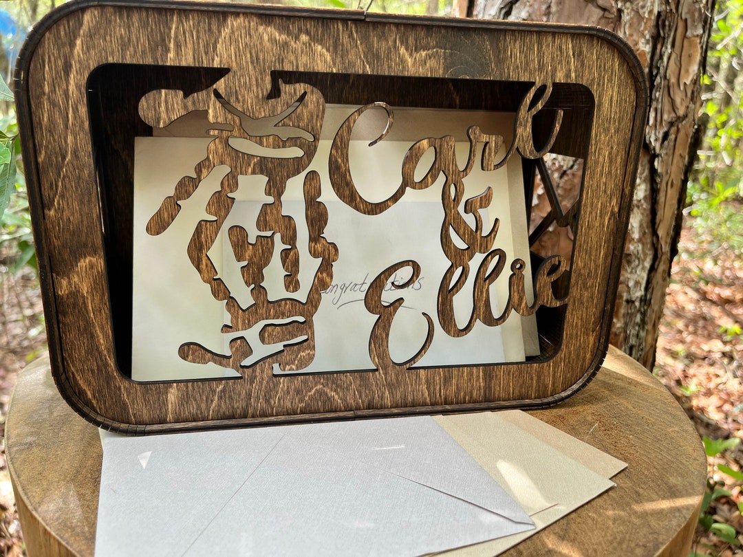 SVG Carl and Ellie Handprint Wedding Card Box File - Etsy