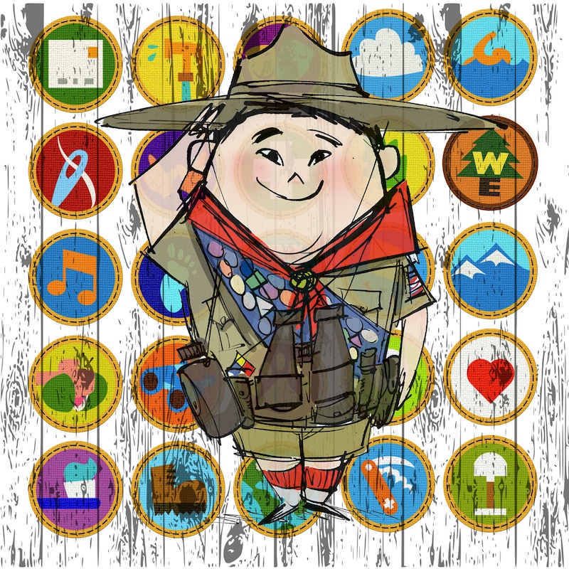 Up badges russell - Etsy México