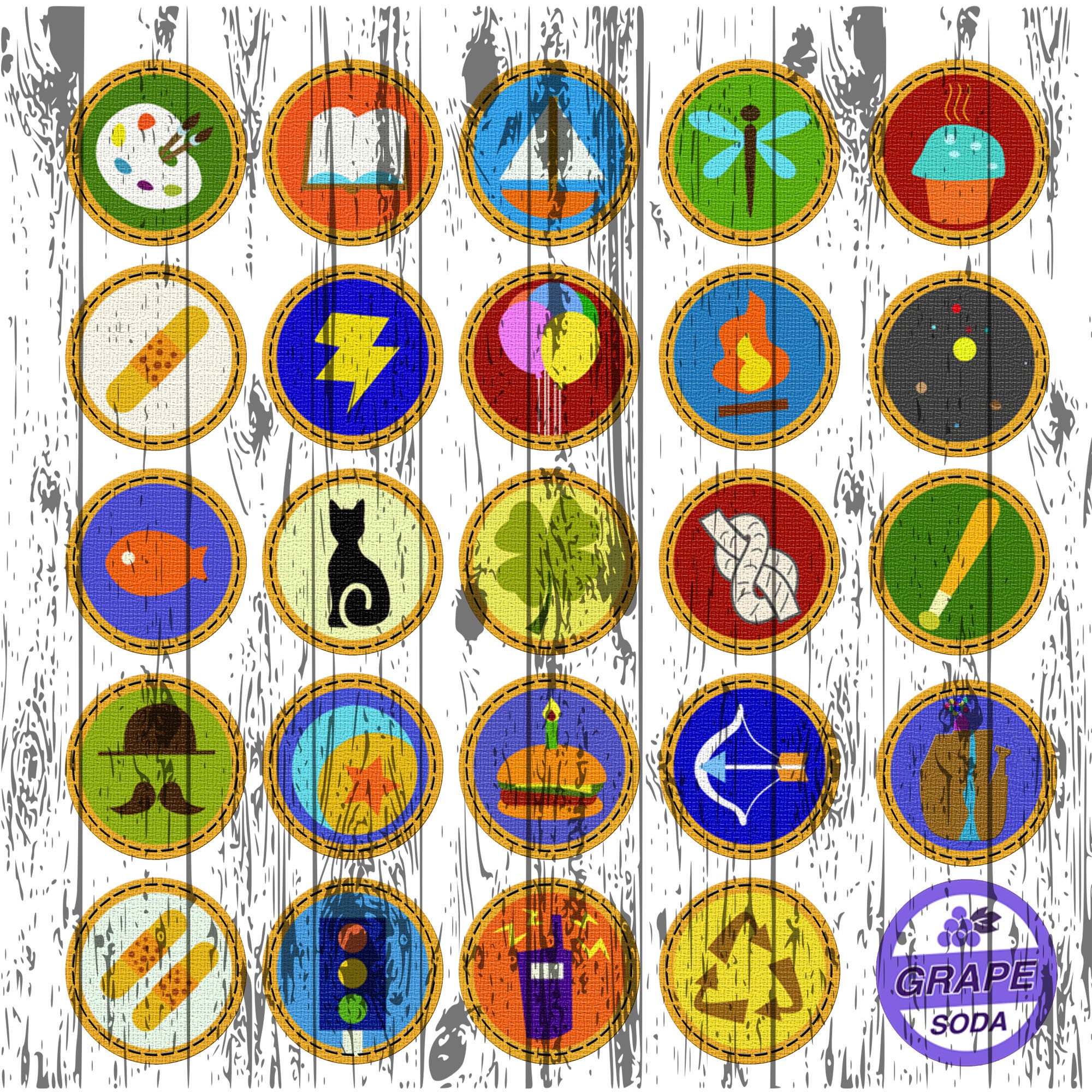 Up Wilderness Explorer Badges 50 Transparent Background Download Hand ...