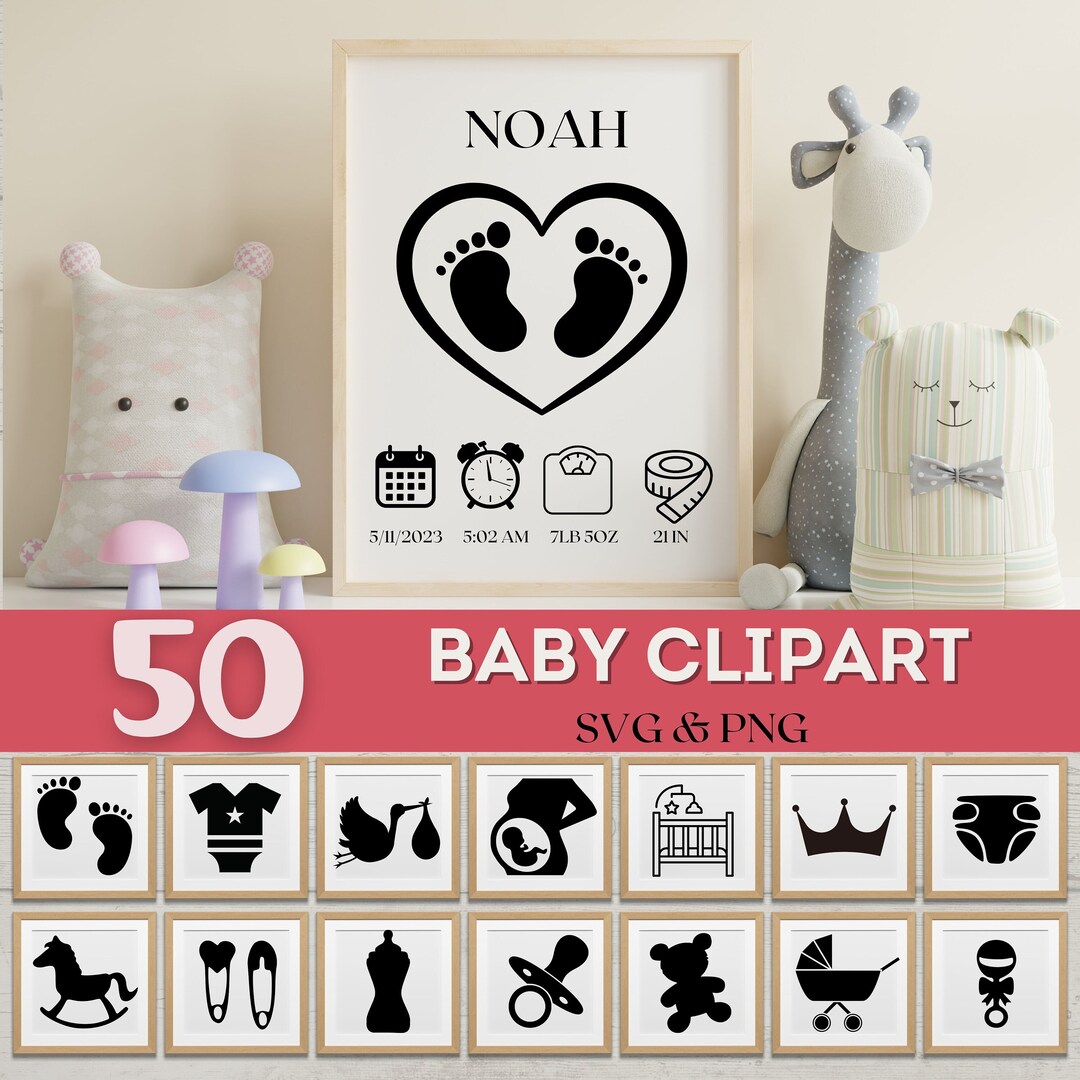 BABY Clipart SVG Bundle Baby Dusche svg Neugeborenen svg - Etsy.de
