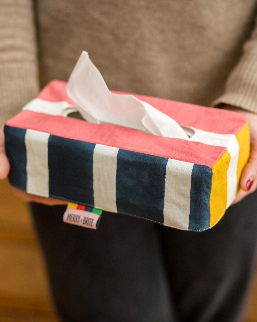 Block Printed Rectangular Tissue Box Cover - Etsy
