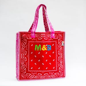 Bandana Print Tote Bag - Etsy