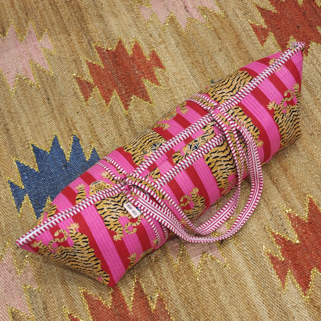 Tiger Print Yoga Mat Bag - Etsy