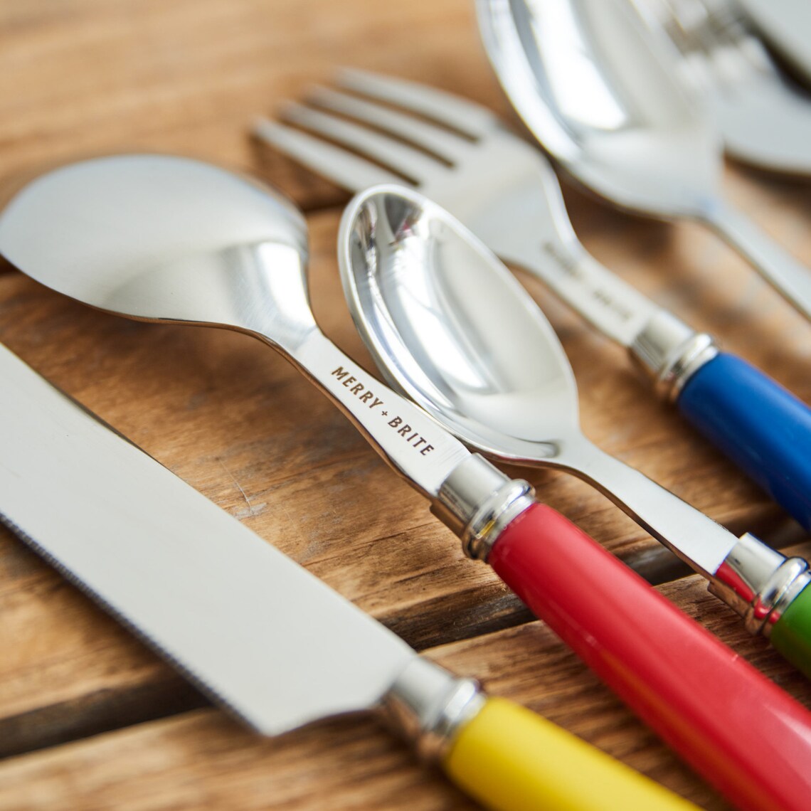 Colourful Vintage Inspired Cutlery Set - Etsy