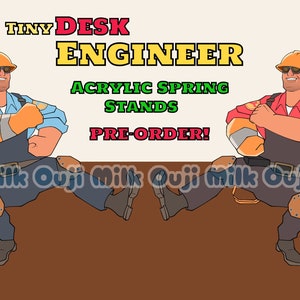 TF2 Tiny Desk Engineer Acrylic Spring Stand - Etsy
