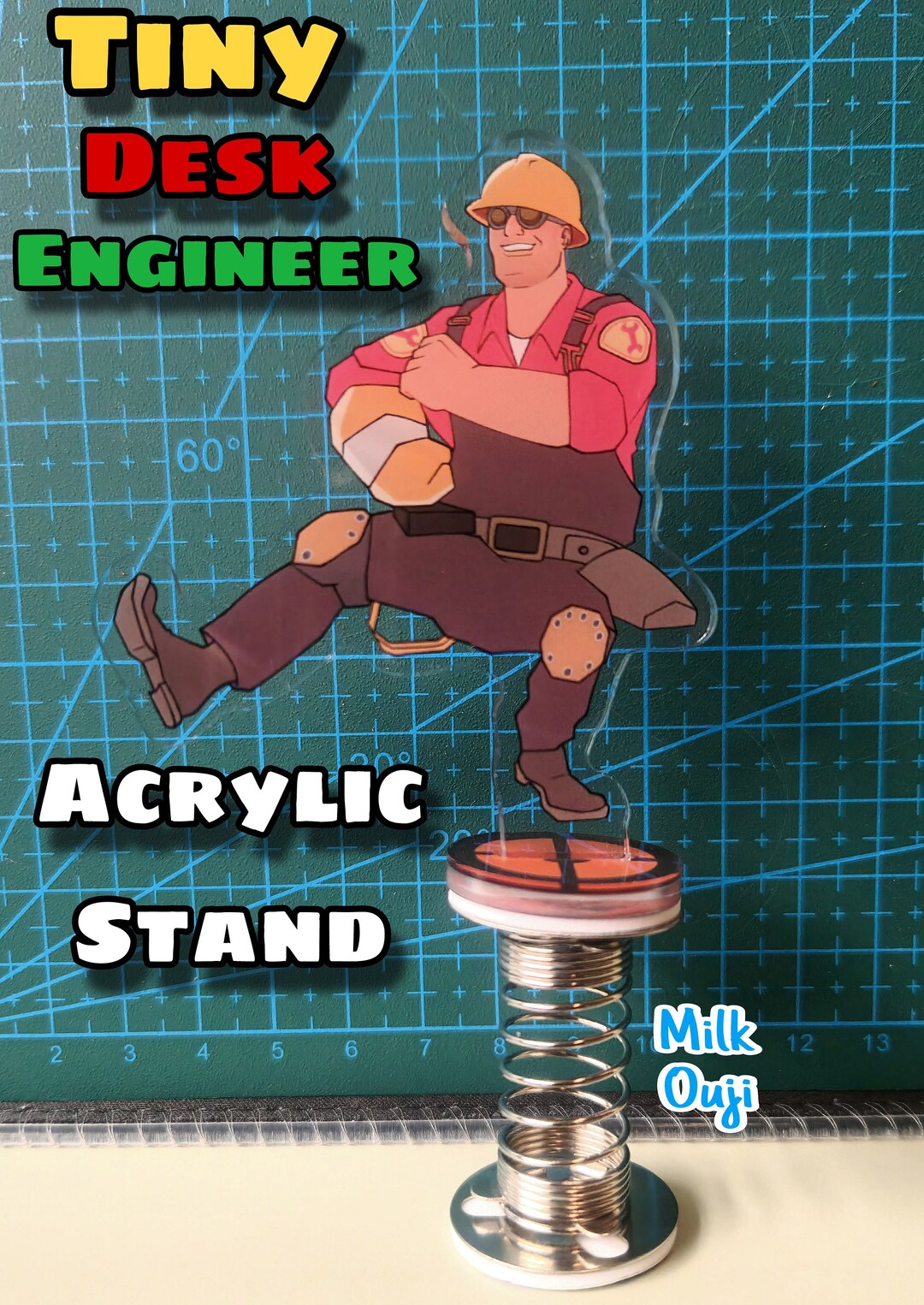 TF2 Tiny Desk Engineer Acrylic Spring Stand - Etsy