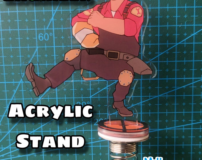 TF2 Tiny Desk Engineer Acrylic Spring Stand - Etsy