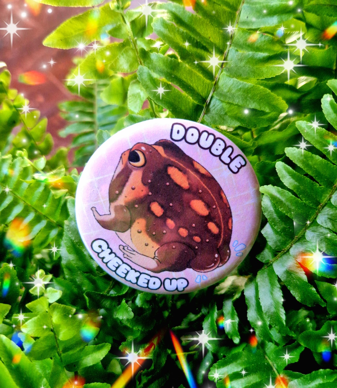 Silly Cute Butt Double Cheeked up Desert Rain Frog 58mm 2.5in Button ...