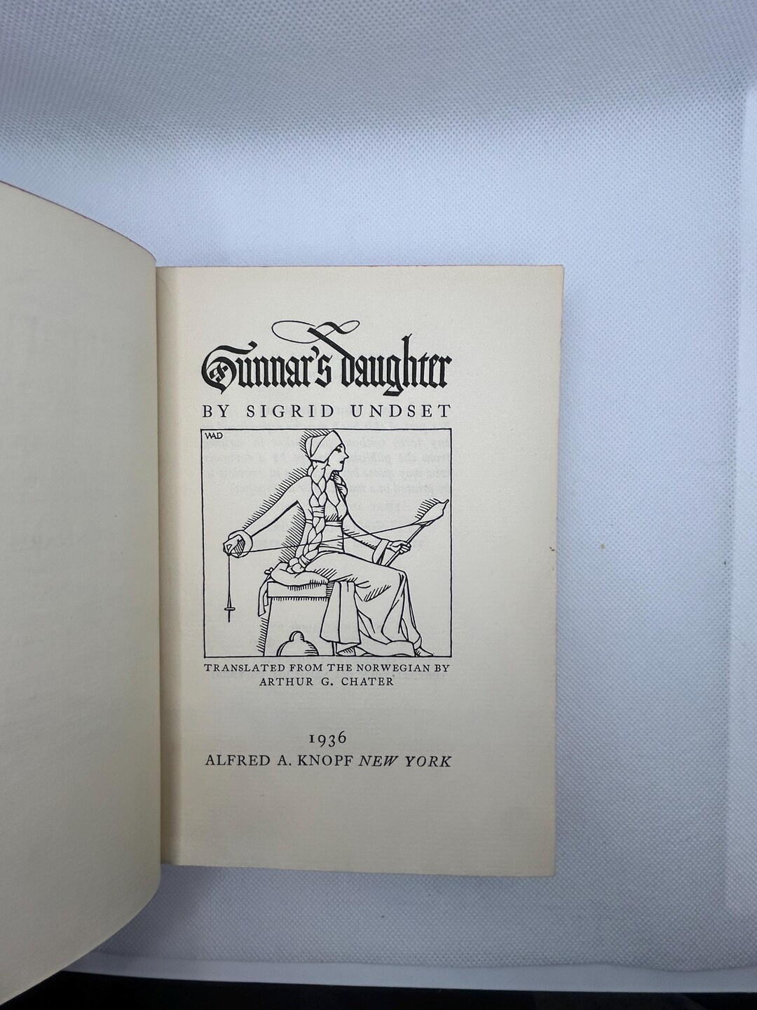 Gunnar's Daughter by Sigrid Undset | 1936 First American Edition ...