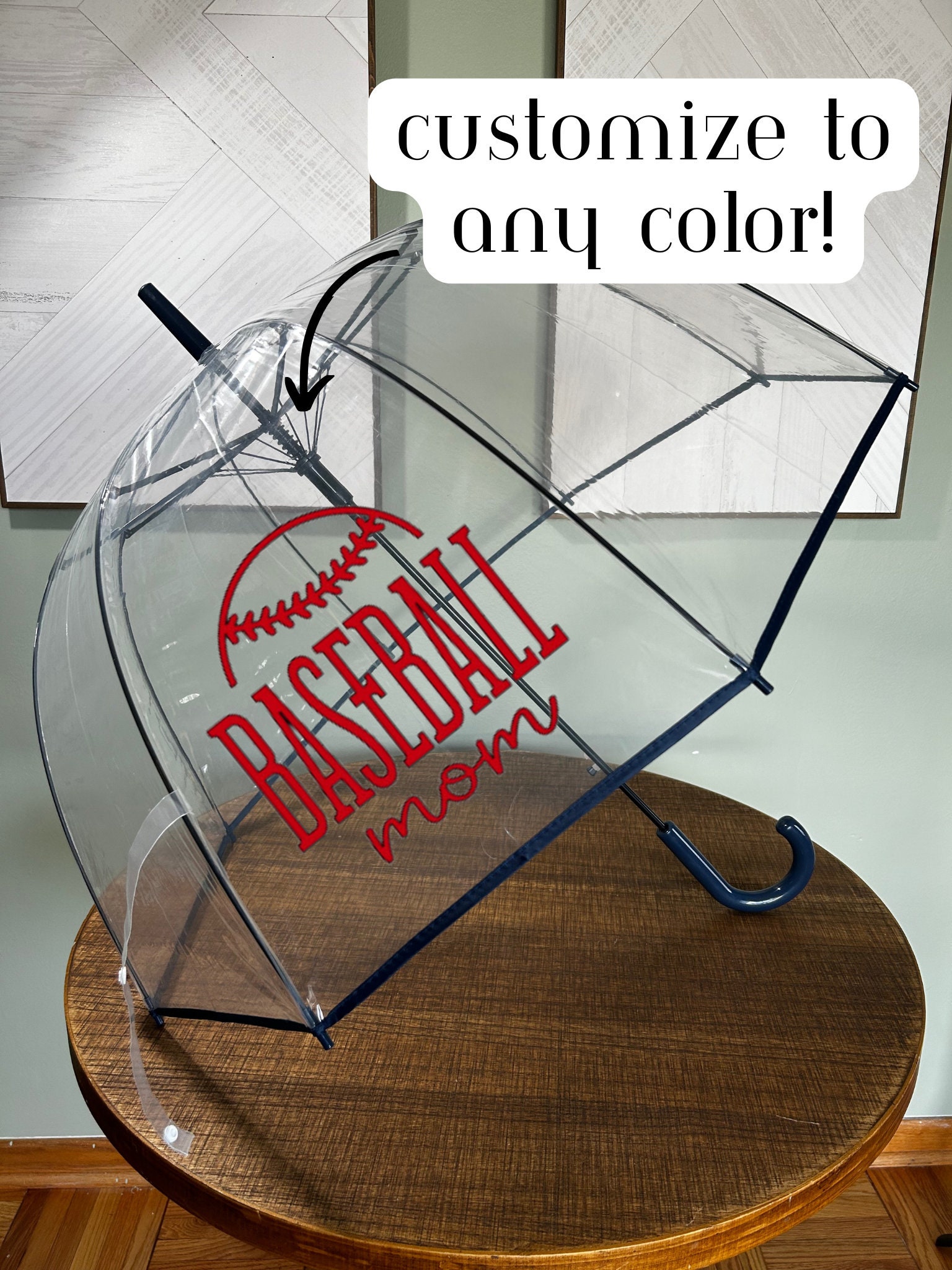 Baseball Mom Umbrella, Personalized Umbrella, Baseball Player Parent ...