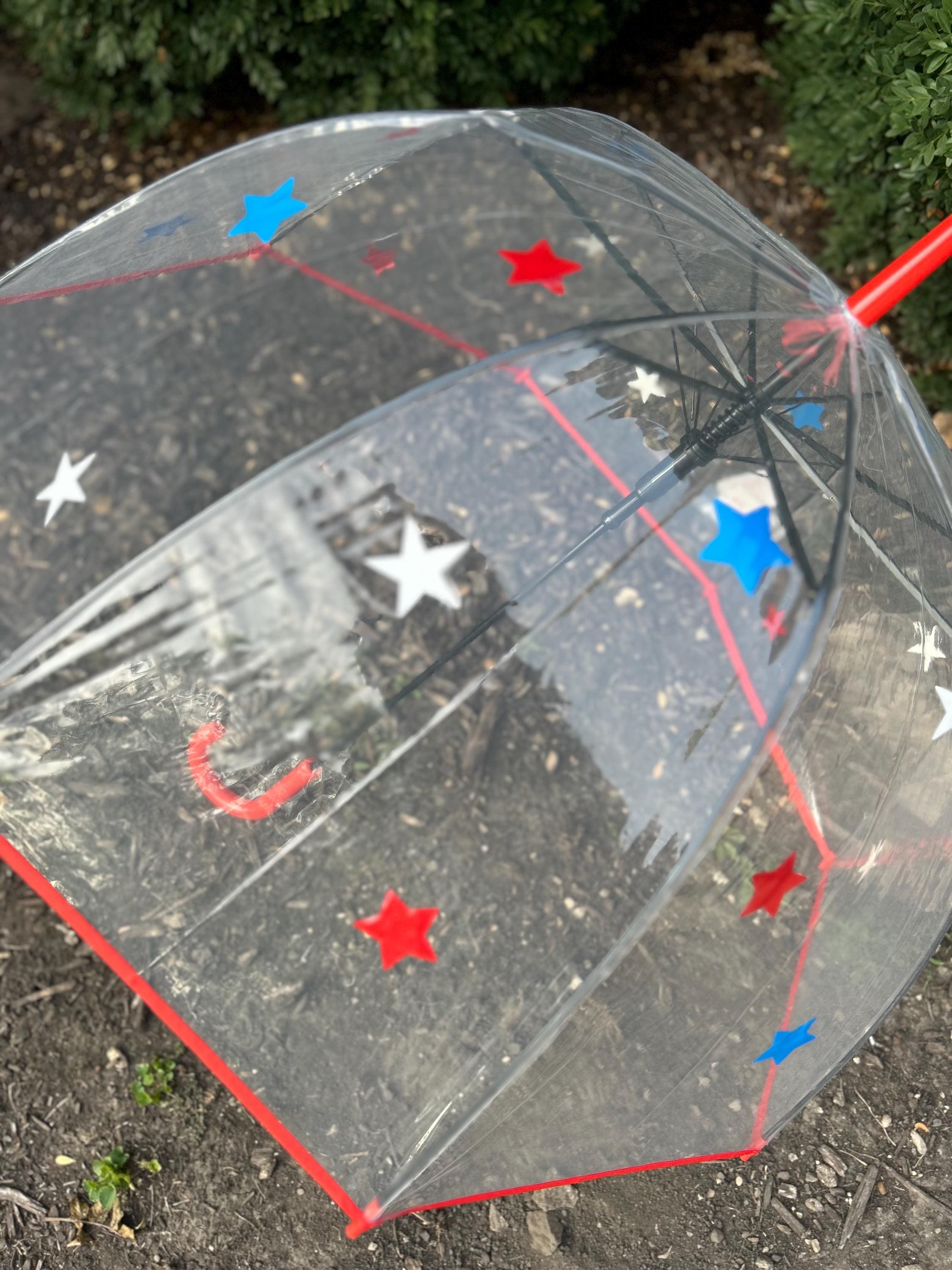 Red, White, and Blue Stars Adult Umbrella, Patriotic Umbrella, 4th of ...
