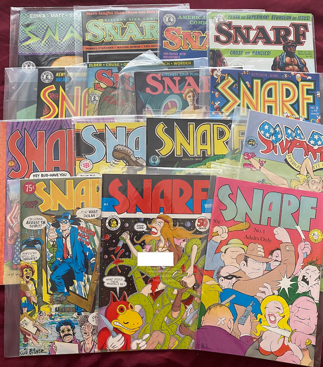 SNARF Adult Only Comics Issues 1-15 Entire Series - Etsy