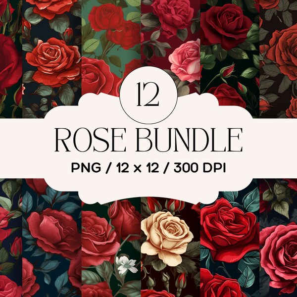 Seamless Rose Svg - Etsy