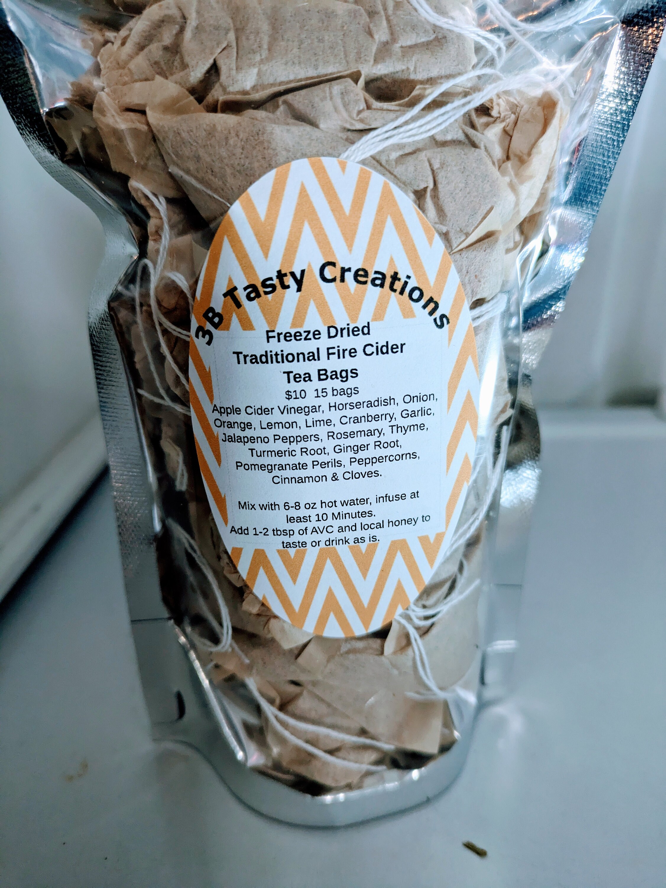 Freeze Dried Traditional Fire Cider Tea Bags - Etsy