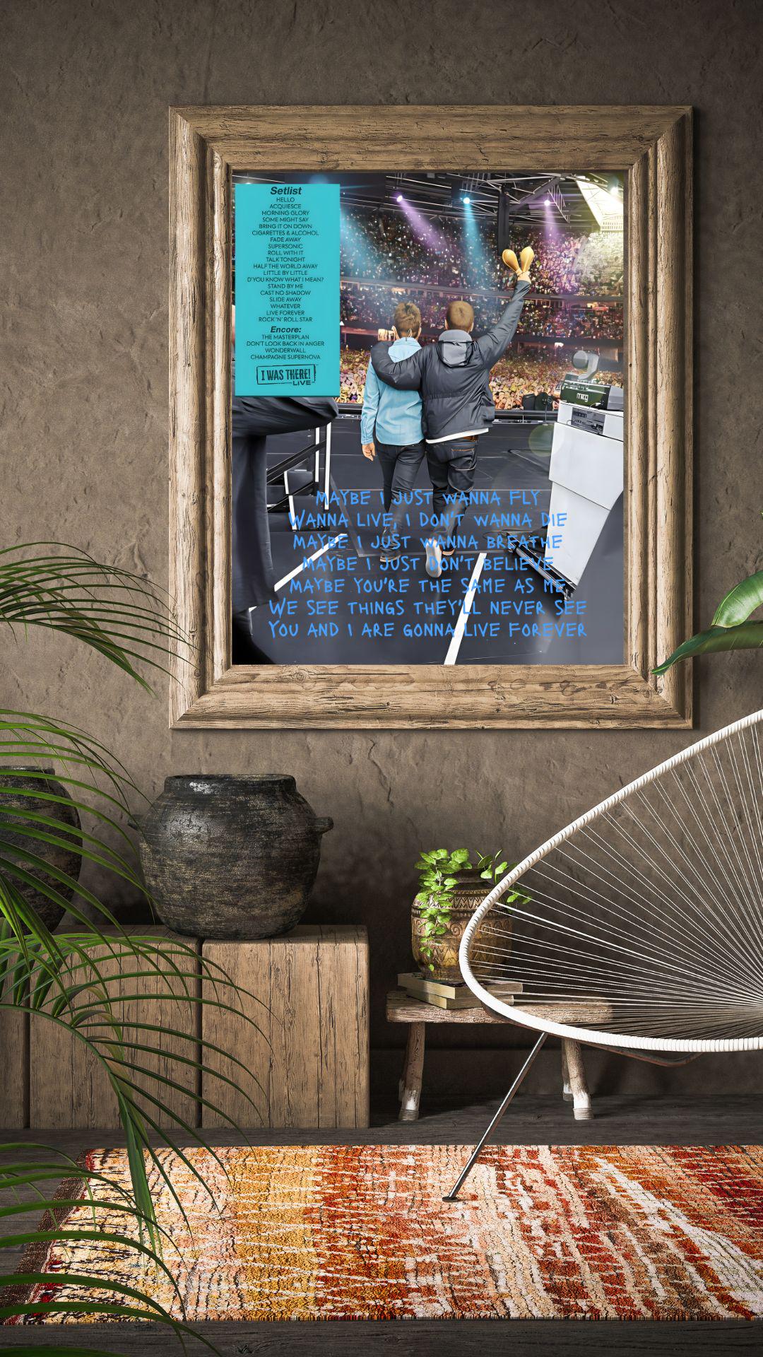 Oasis Reunion Print, Brit Pop Music Artwork (16x20) - Etsy