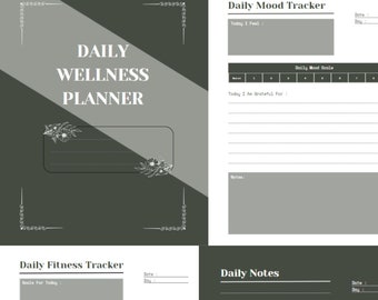 20-page Health and Wellness Planner Healthy Lifestyle Printable Health ...