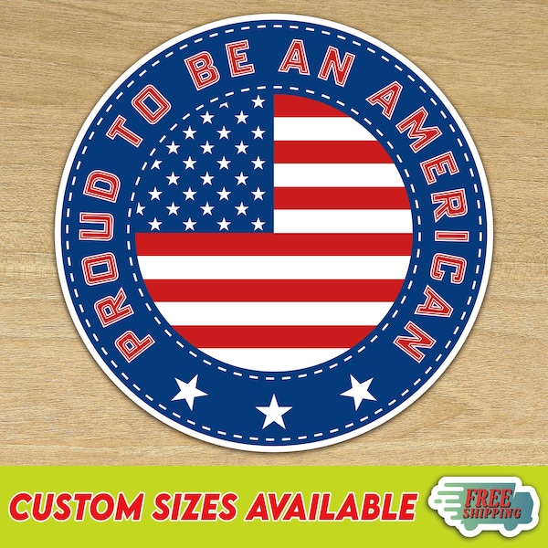 Proud American Sticker - Etsy