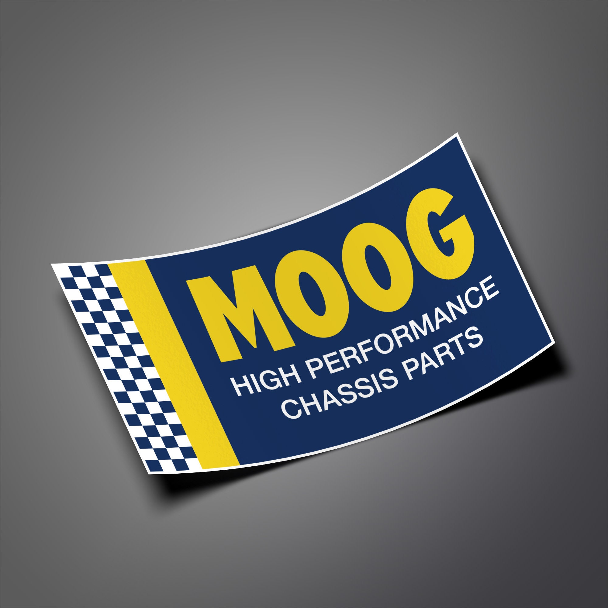 Moog High Performance Chassis Logo Vinyl Decal Sticker multiple Sizes ...